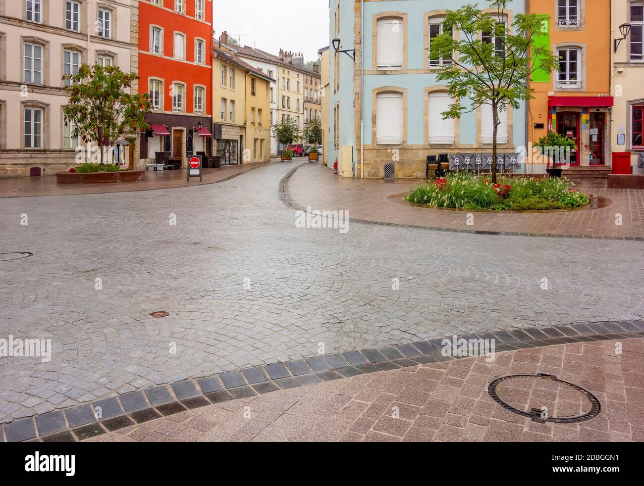 city view of Epinal, the capital city of the Vosges departmend in ...