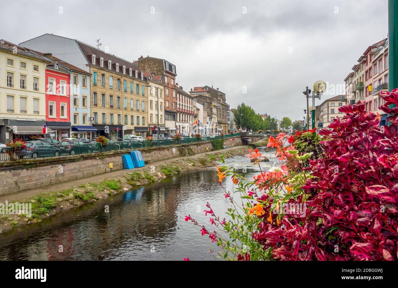 city view of Epinal, the capital city of the Vosges departmend in ...