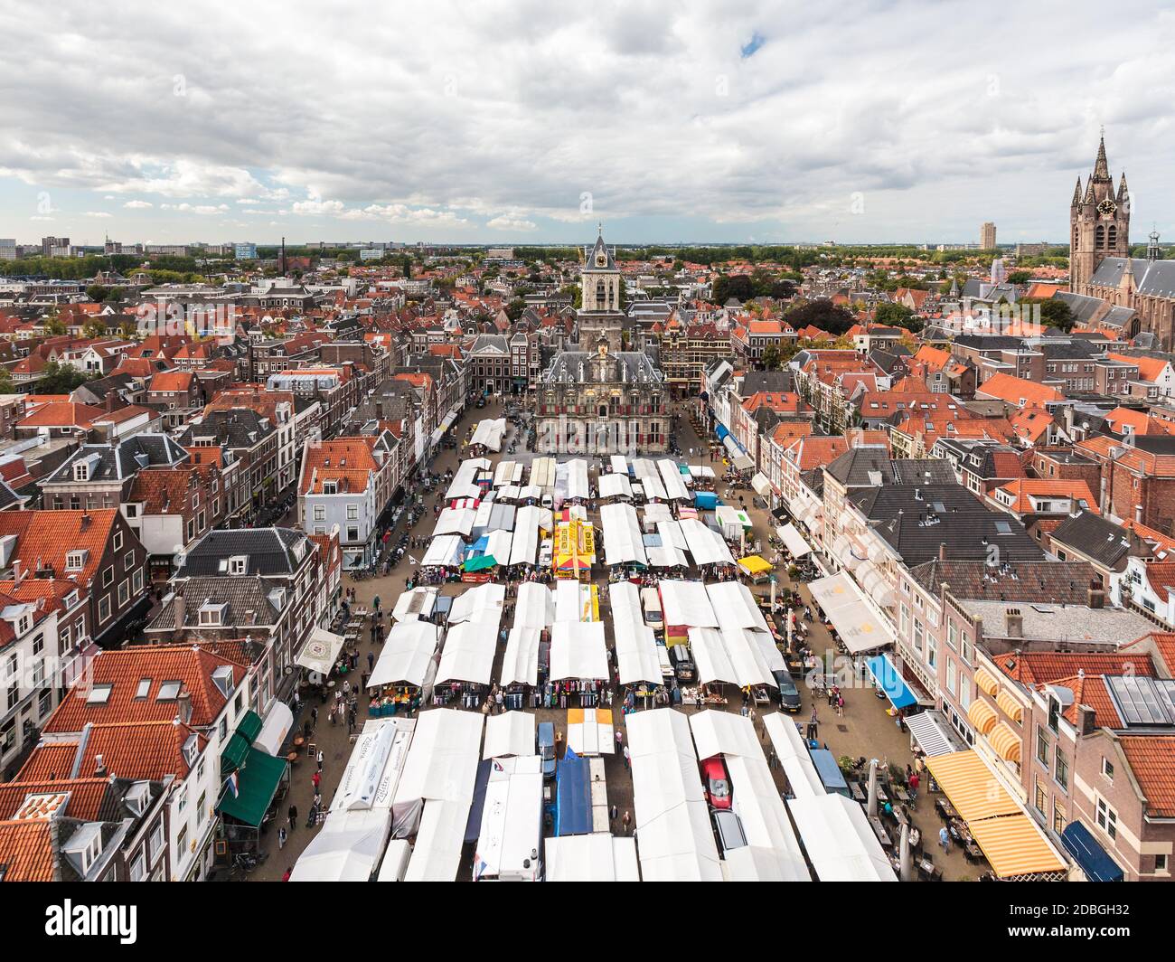 Aerial view outdoor market hi-res stock photography and images - Alamy