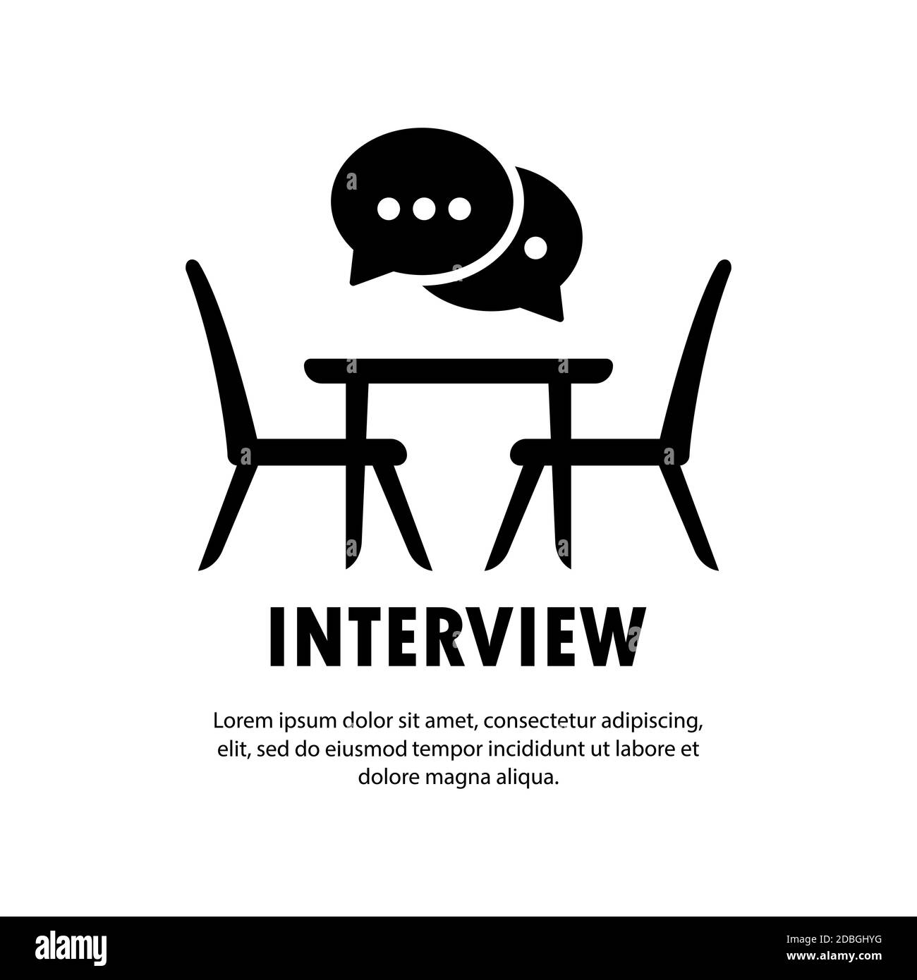 Interview symbol Cut Out Stock Images & Pictures - Alamy