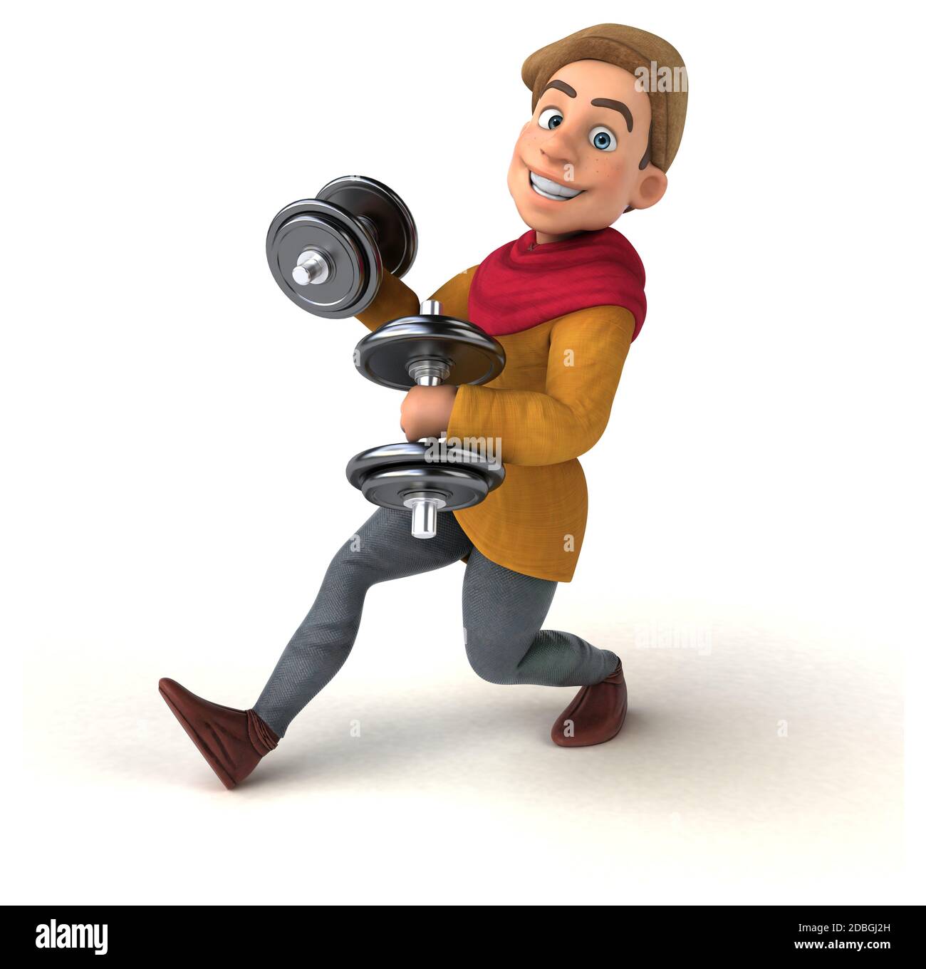 3D Illustration of a medieval historical character Stock Photo - Alamy