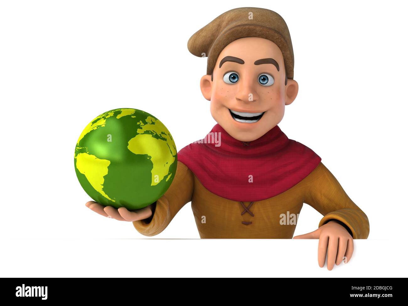 3D Illustration of a medieval historical character Stock Photo - Alamy