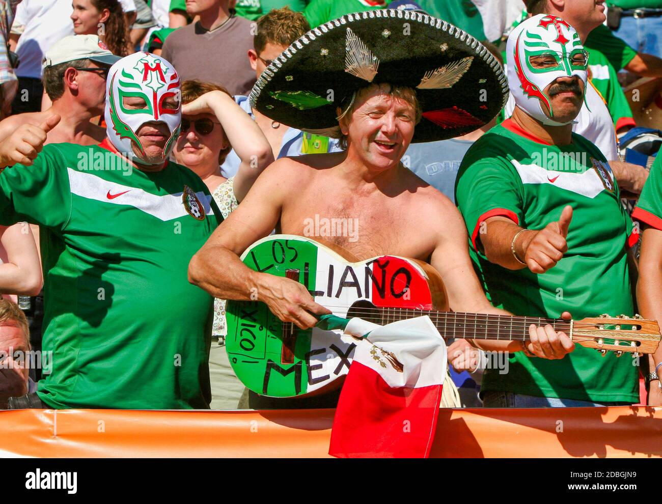Mexican soccer fans at a match Stock Photo - Alamy