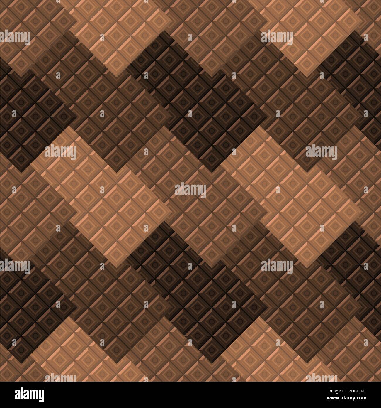Milk Brown Chocolate Bar Seamless Pattern. Sweet Food Stock Photo - Alamy