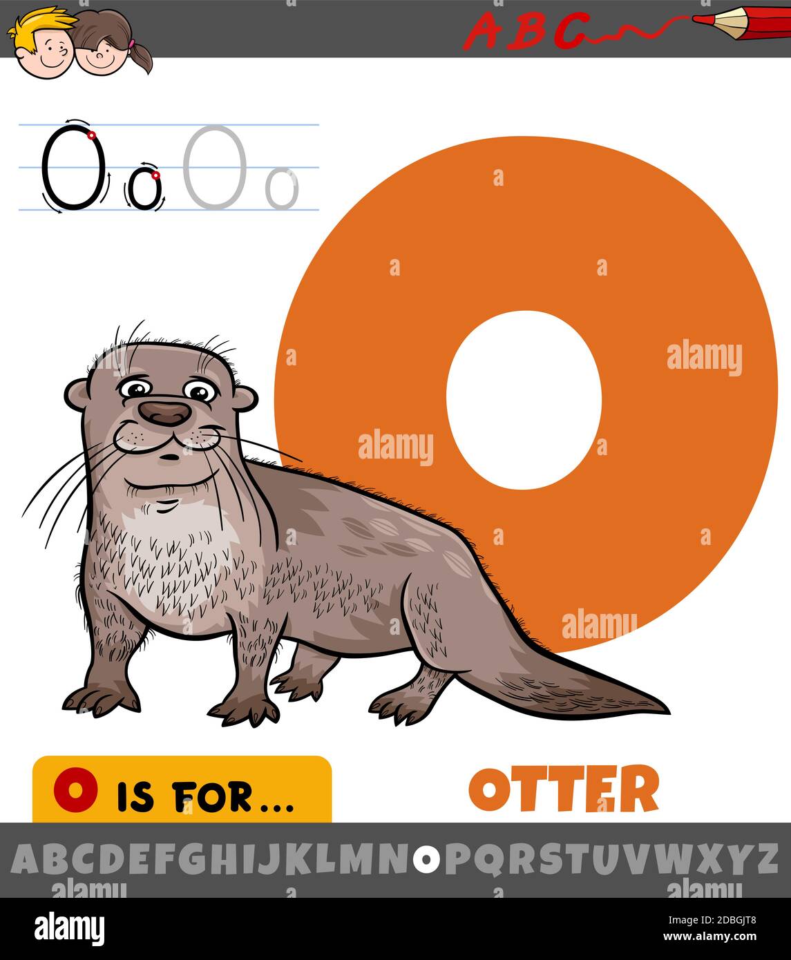 Otter drawing hi-res stock photography and images - Alamy