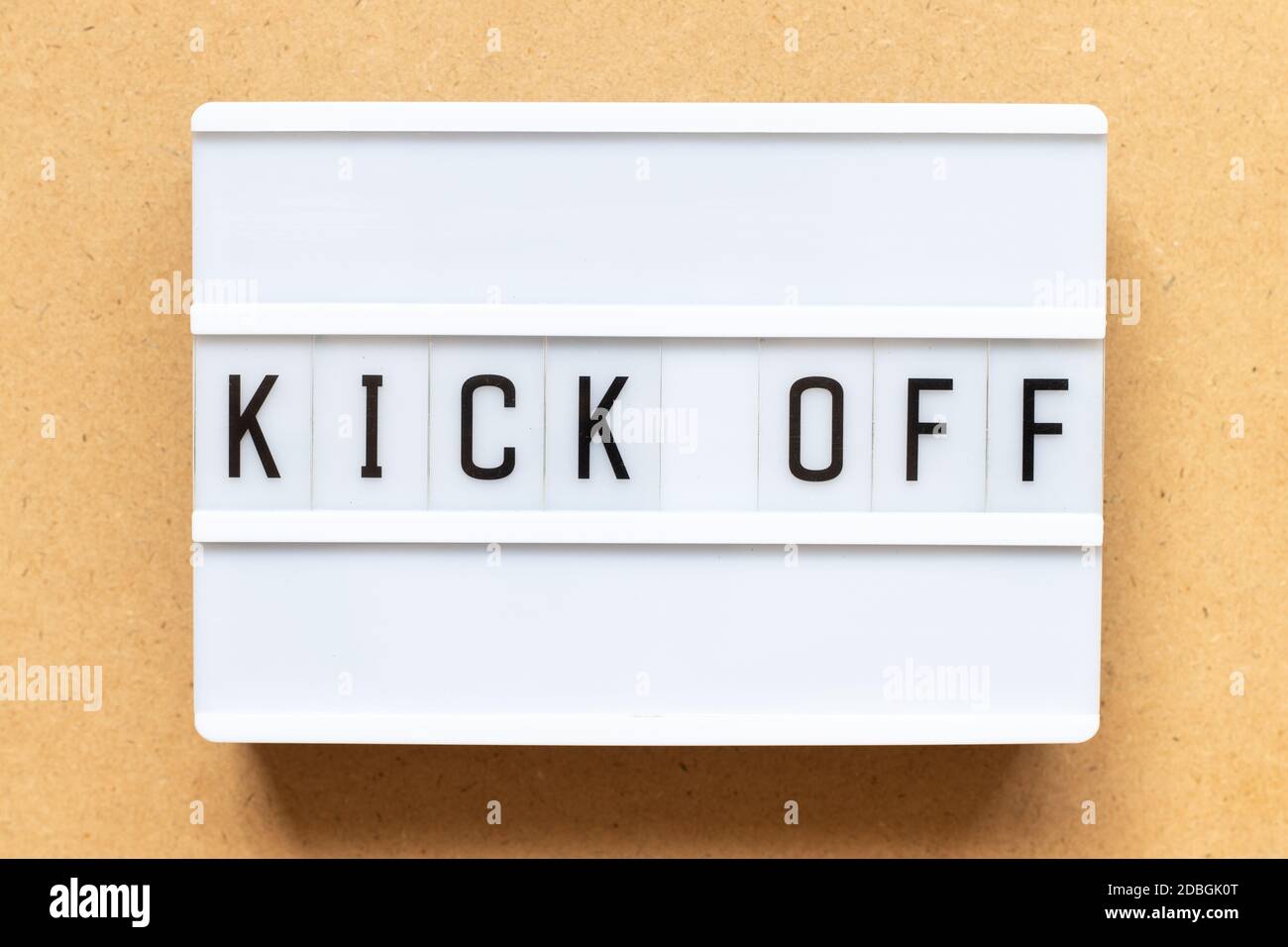Kick off word hi-res stock photography and images - Alamy