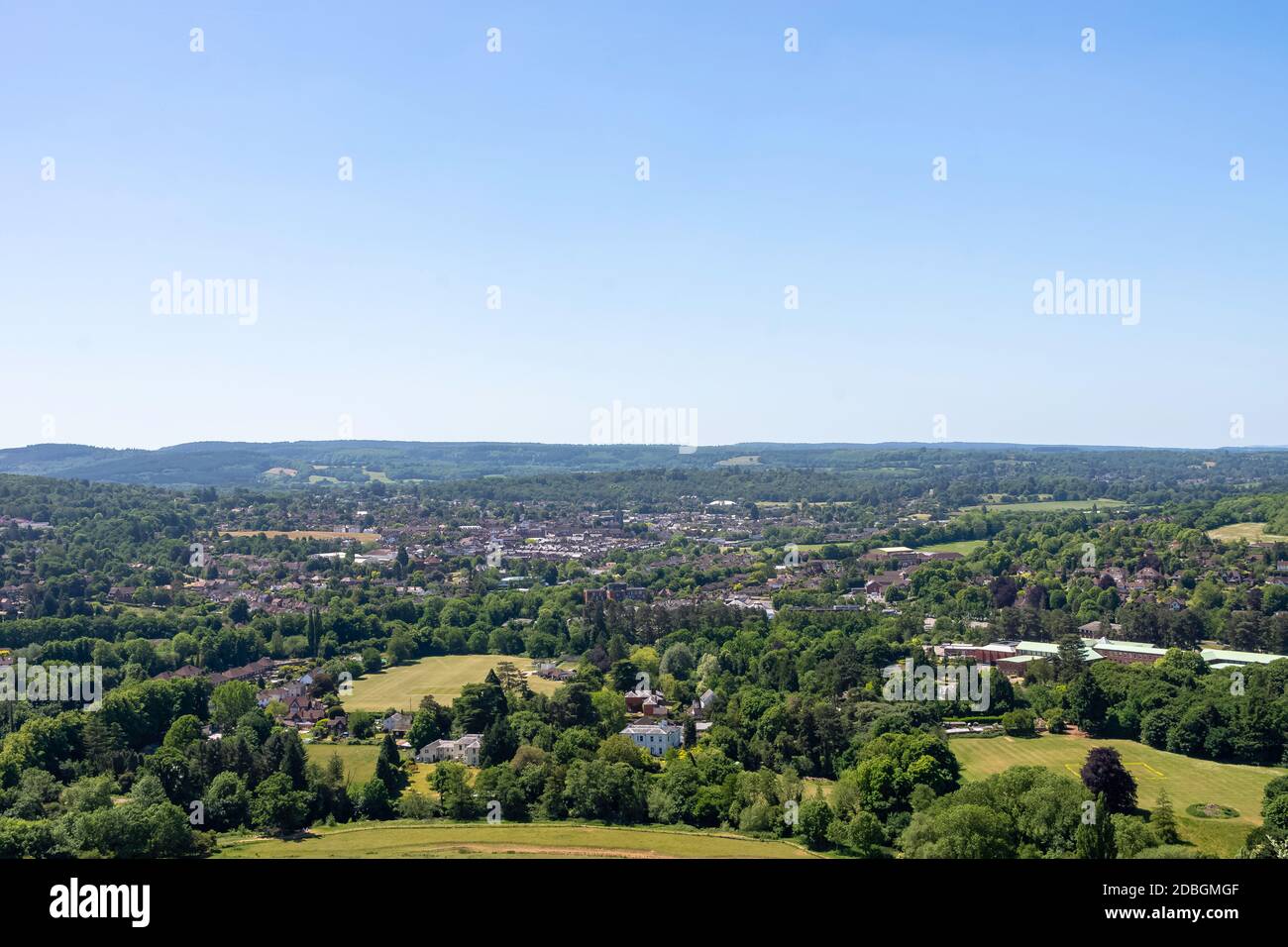 View of Surrey Hills - Surrey, United Kingdom Stock Photo - Alamy