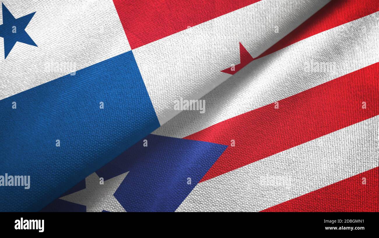 Panama puerto rico flags hi-res stock photography and images - Alamy