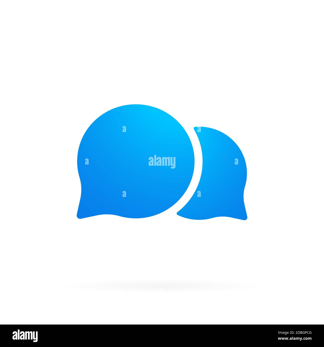 Chat message bubbles icon. SMS mail icon in flat. Vector illustration ...