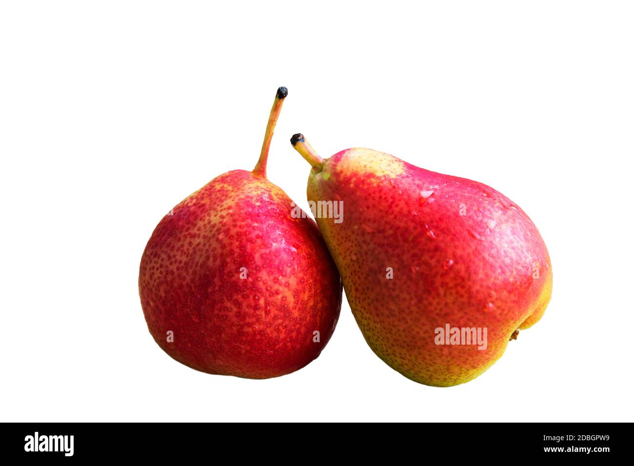 Fruits are ripe pears. Bio healthy food. Two red pears Stock Photo - Alamy