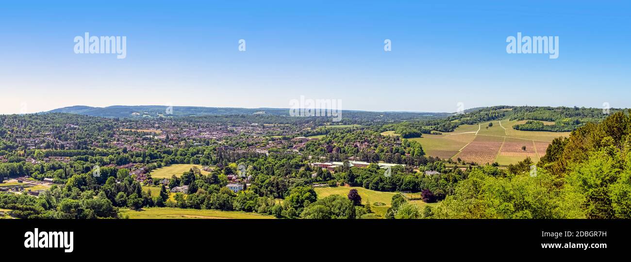 View of Surrey Hills - Surrey, United Kingdom Stock Photo - Alamy