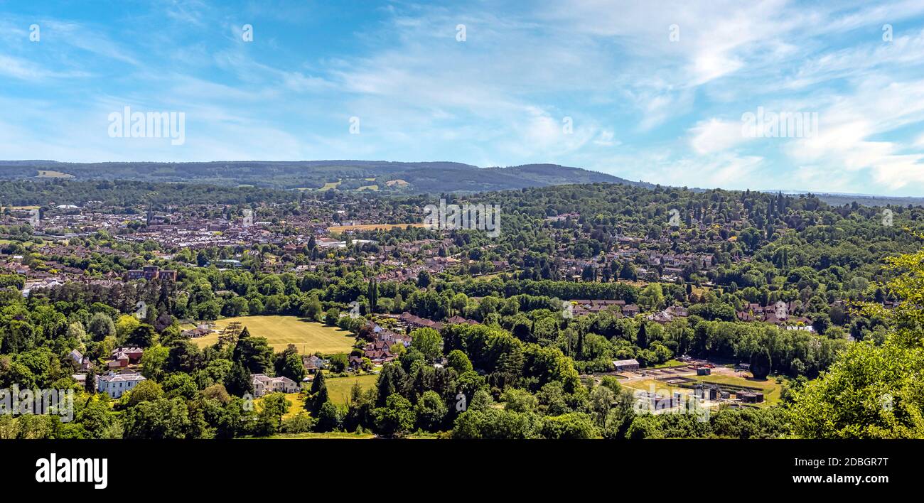 View of Surrey Hills - Surrey, United Kingdom Stock Photo - Alamy