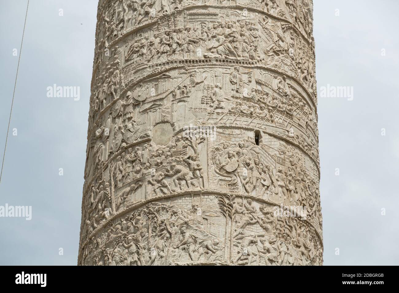 Column of Tajan . Roman triumphal column in Rome, Italy Stock Photo - Alamy