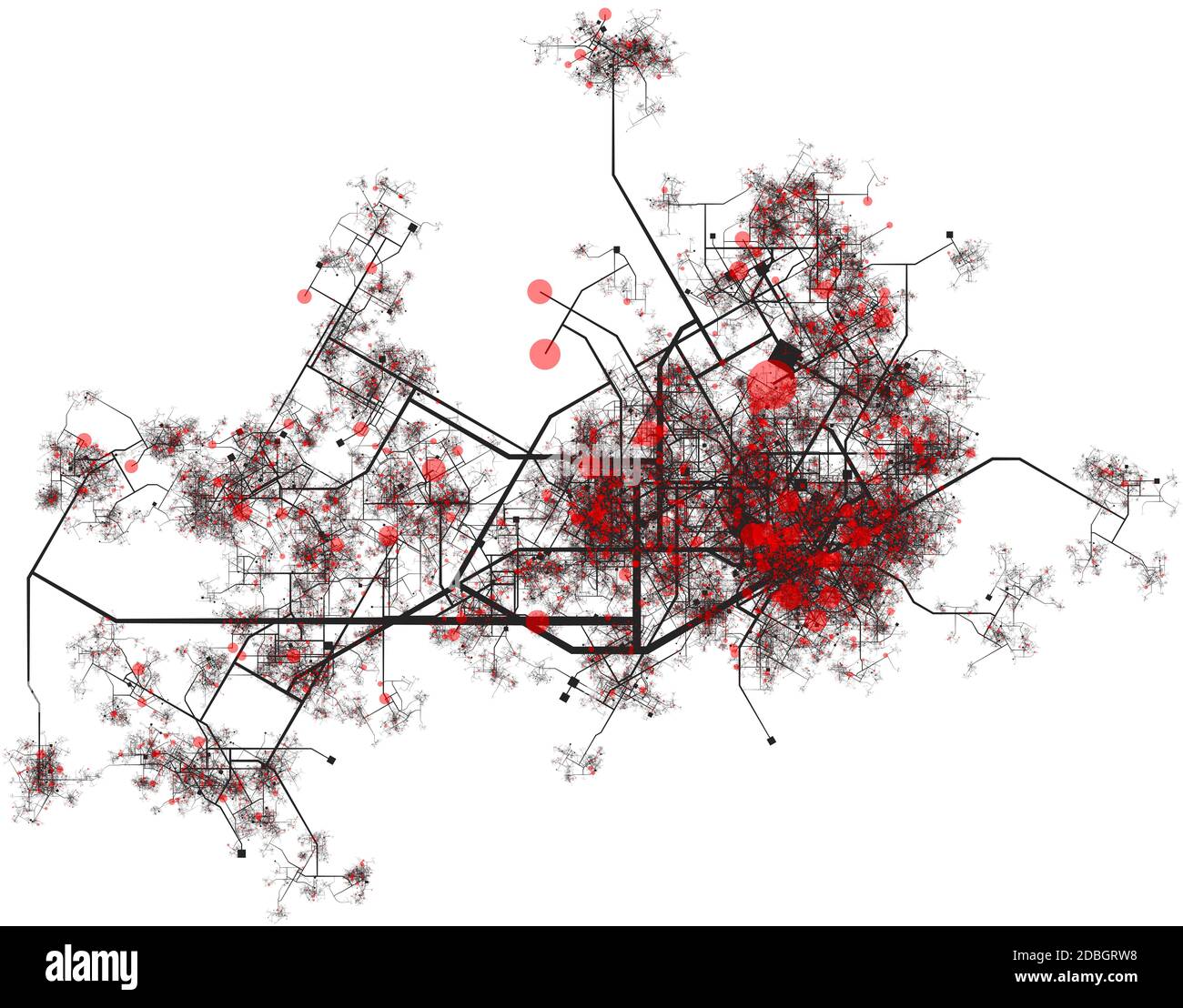 Covid tracking map Cut Out Stock Images & Pictures - Alamy