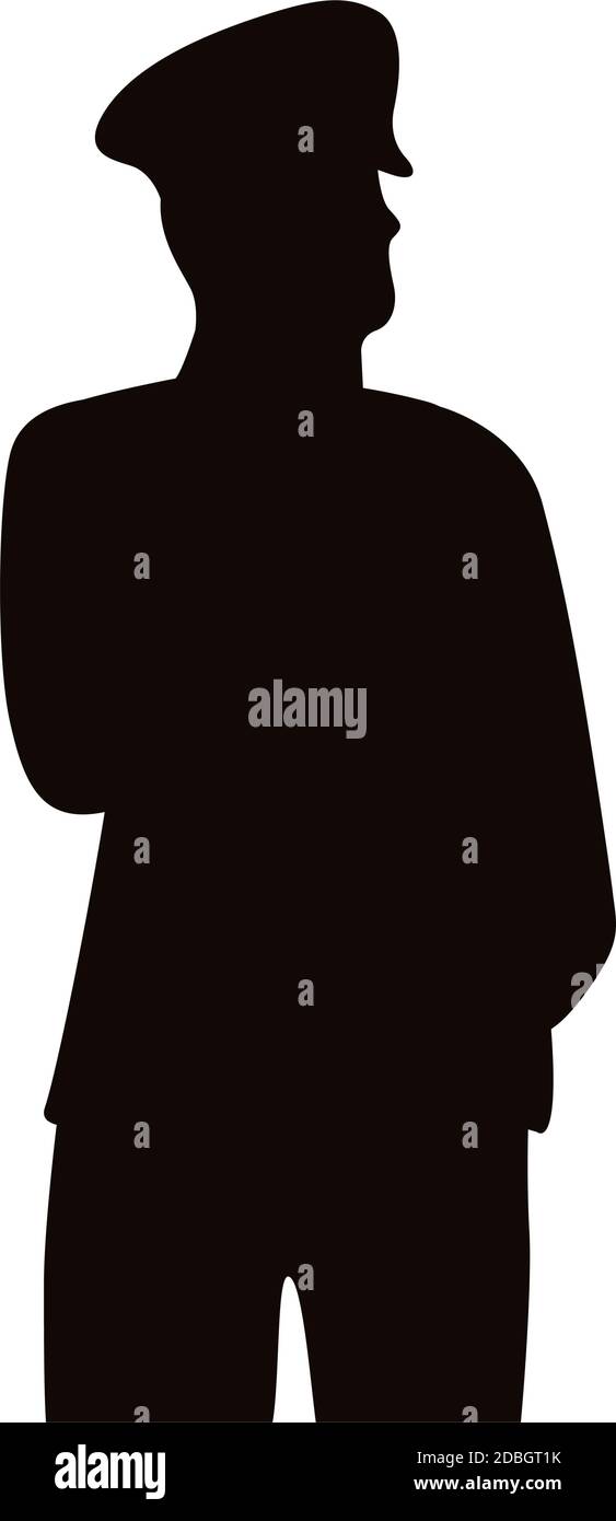 Military Officer Silhouette