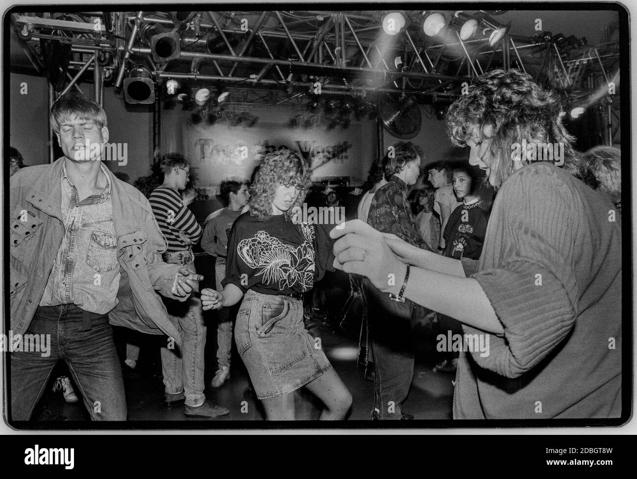East Germany 1990 scanned in 2020 Rostock on the Baltic coast. Young ...
