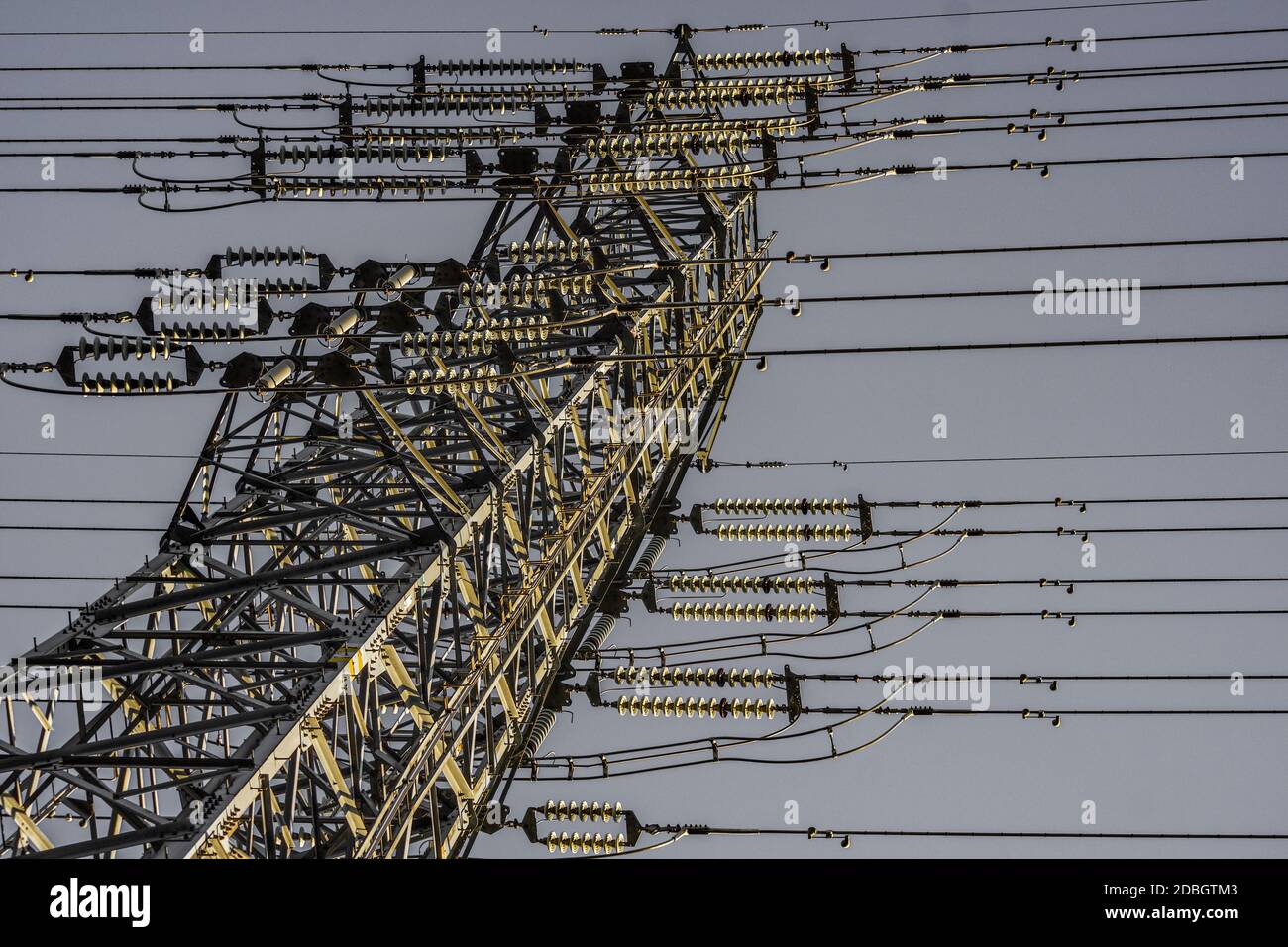 Power transmission lines and towers of the image. Shooting Location ...