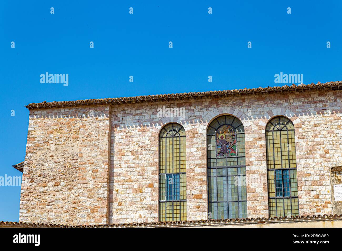 windows in the facades of ancient medieval houses Stock Photo - Alamy