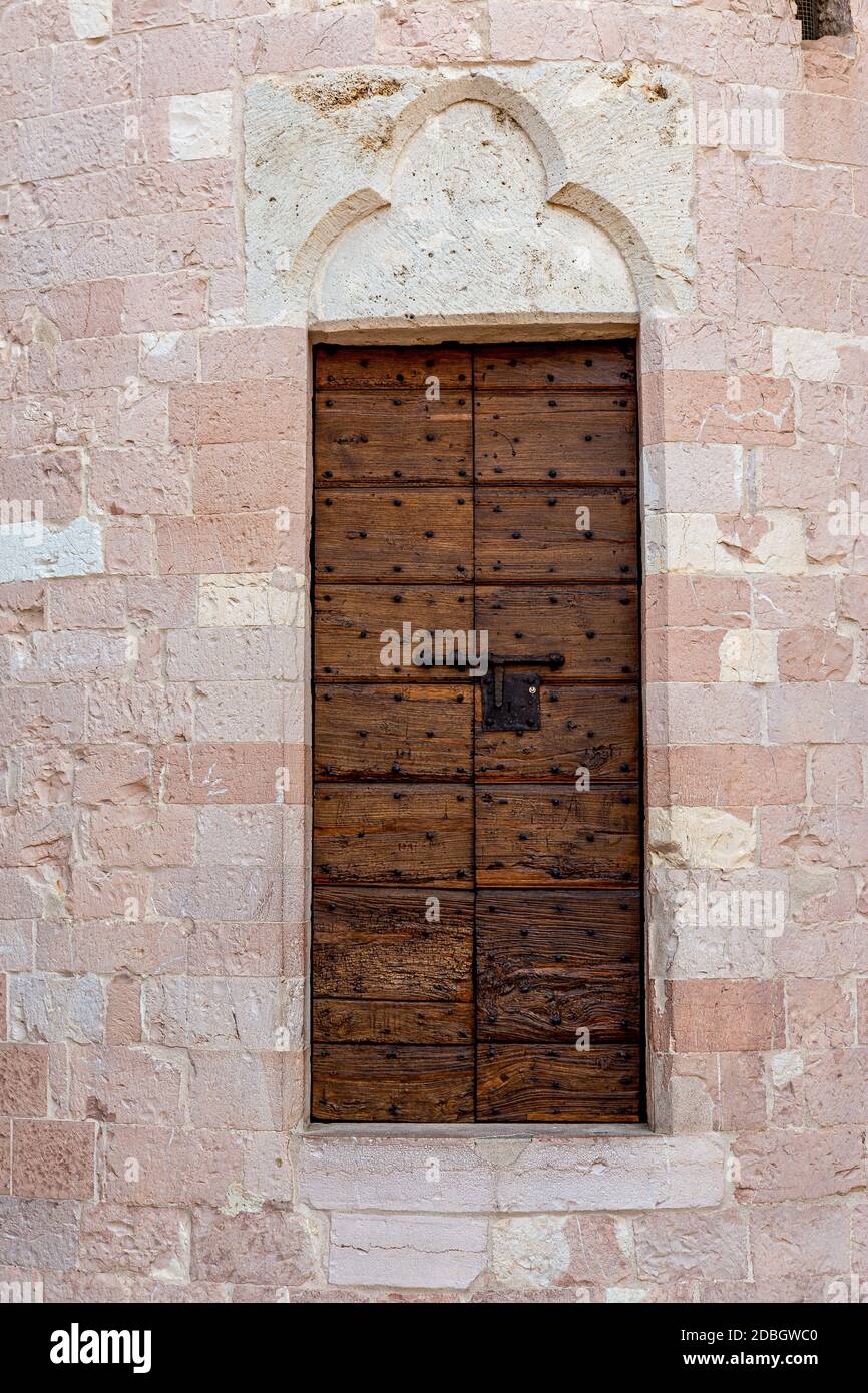 windows in the facades of ancient medieval houses Stock Photo - Alamy