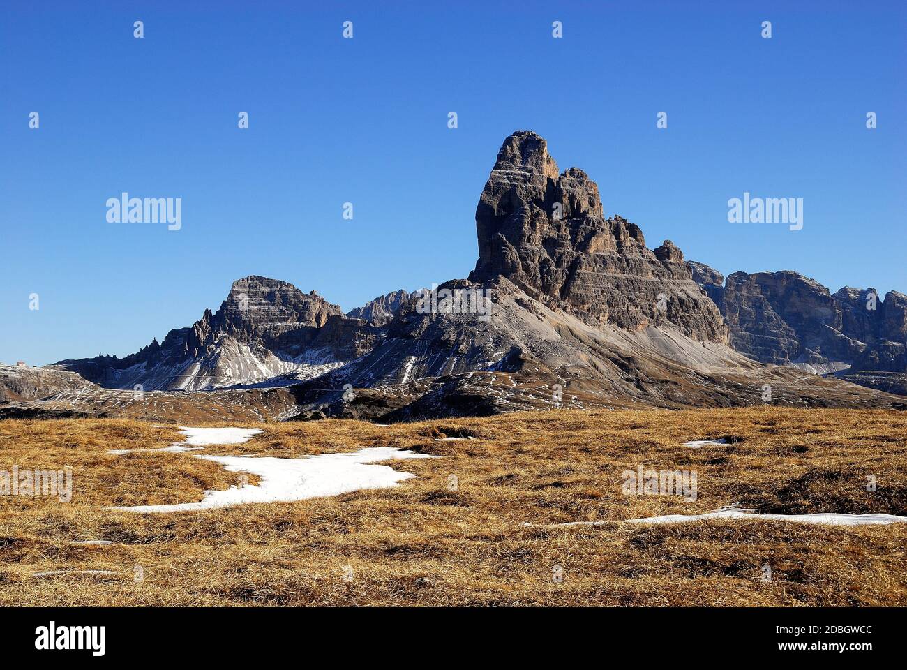 Veneto, Italy. Mount Piana (mt.2324), Dolomites. It was the scene of ...