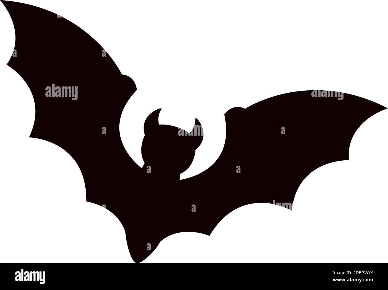 halloween bat flying isolated icon vector illustration design Stock ...