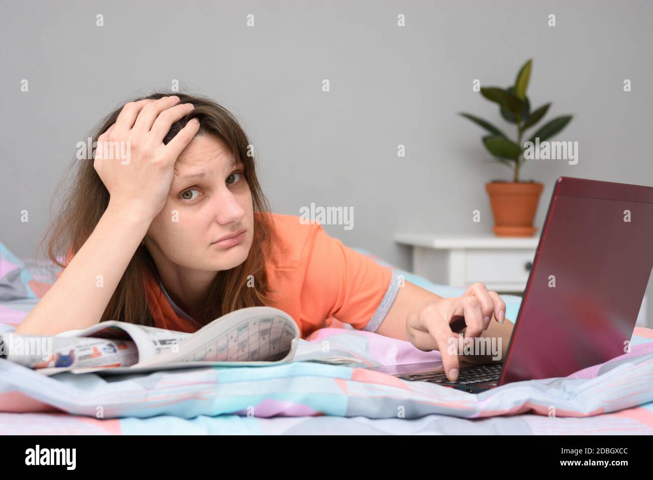 A girl cannot find work either on the Internet or in newspaper ads ...