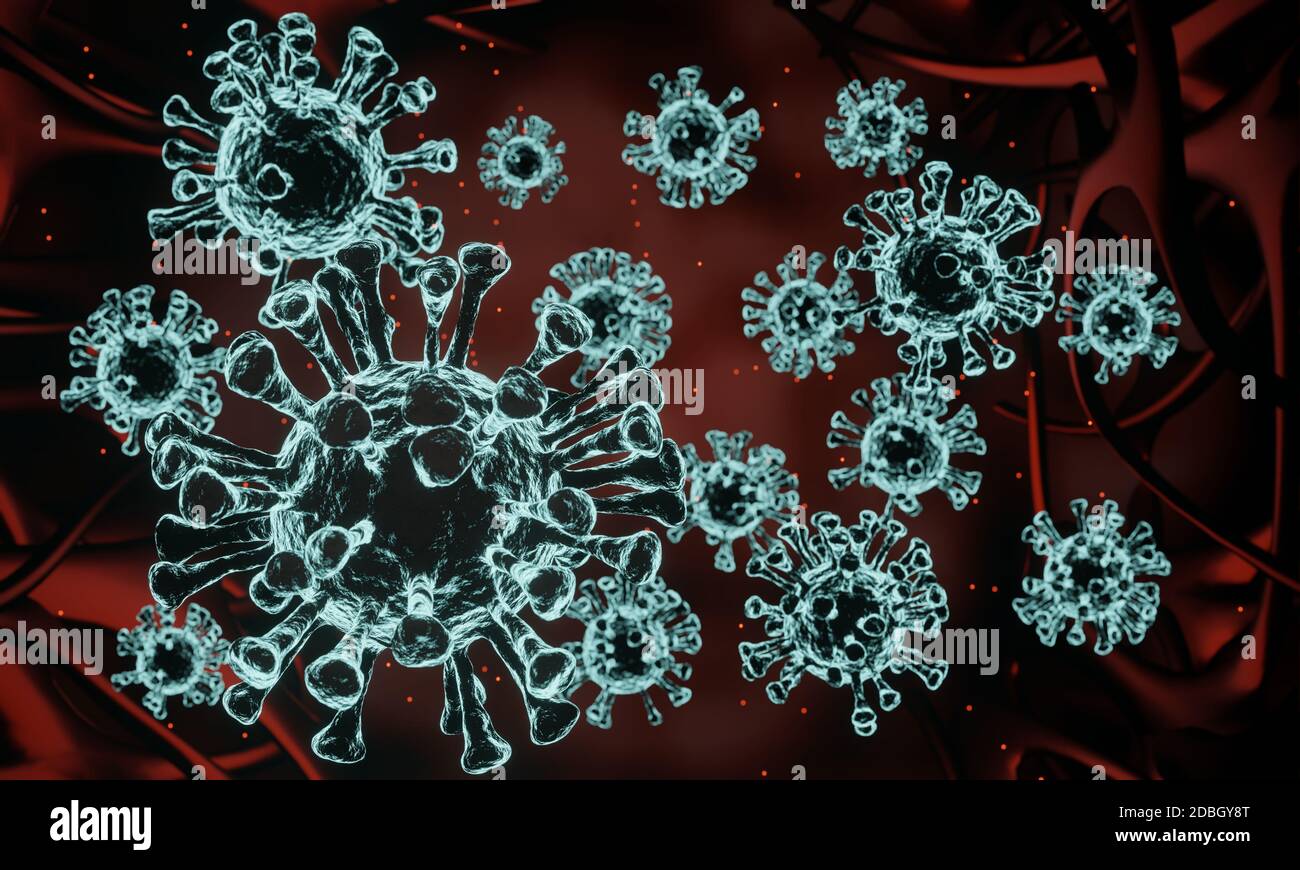 corona virus 2019-ncov flu outbreak, abstract background covid-19 ...