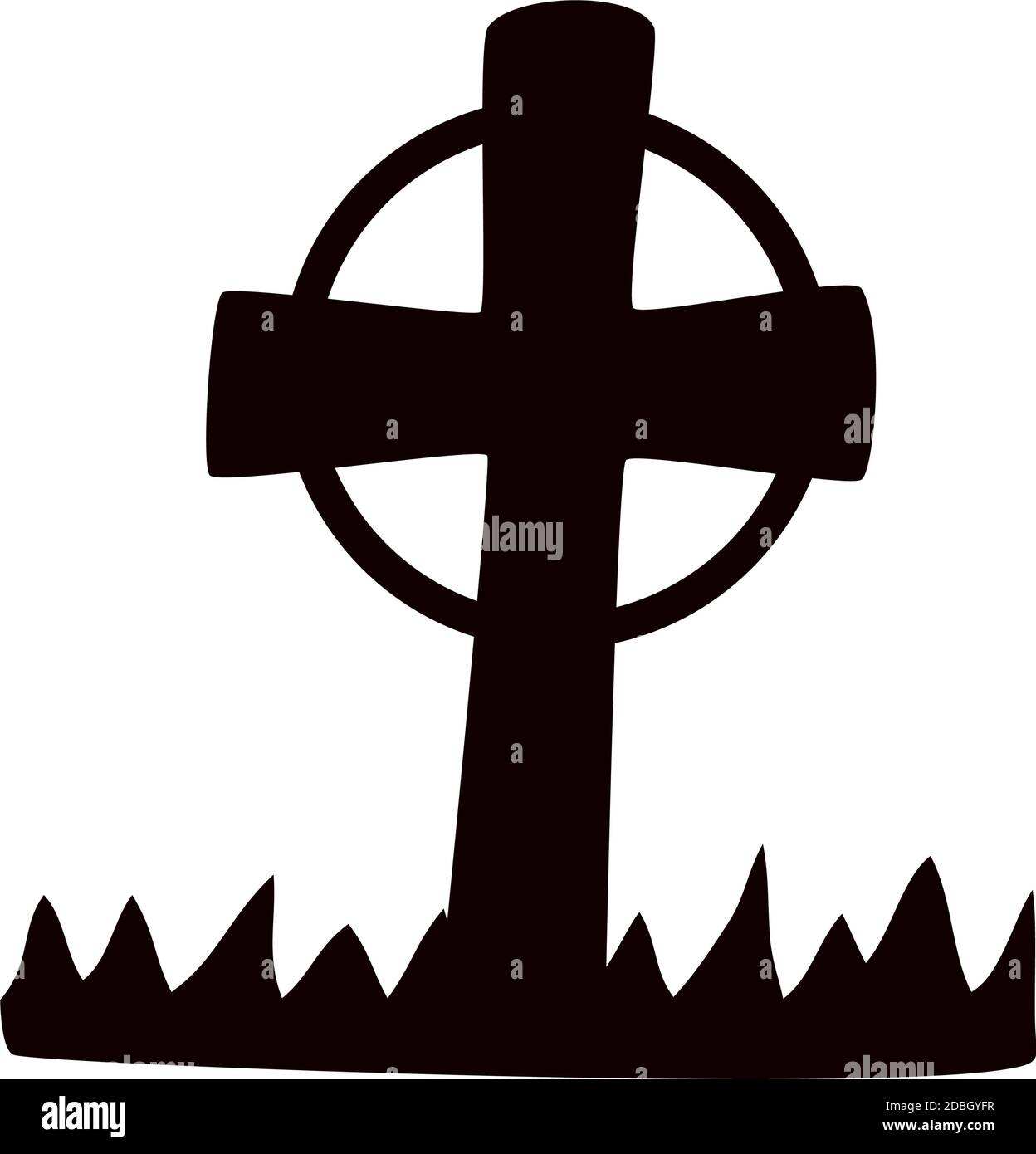 Headstone Cross Illustration High Resolution Stock Photography and ...