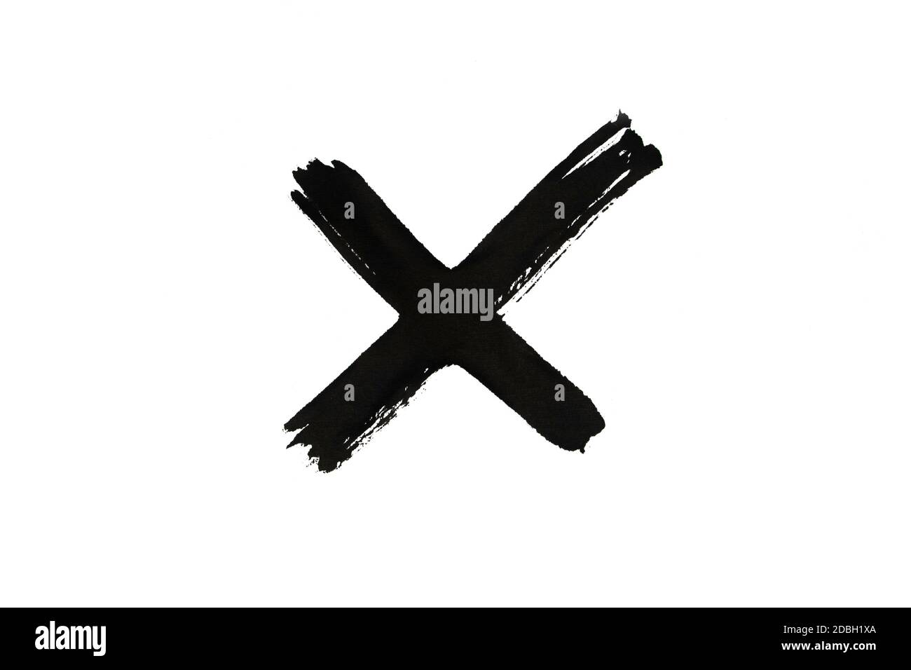 Abstract Ink cross isolate on white background Stock Photo - Alamy