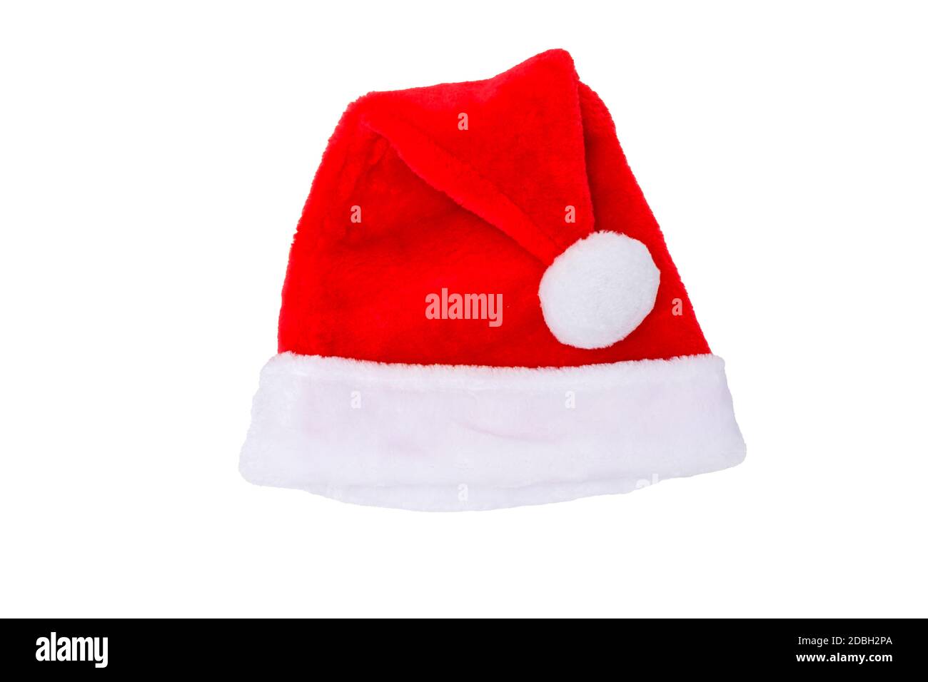 Austrian santa claus cap mitre white isolated Stock Photo - Alamy