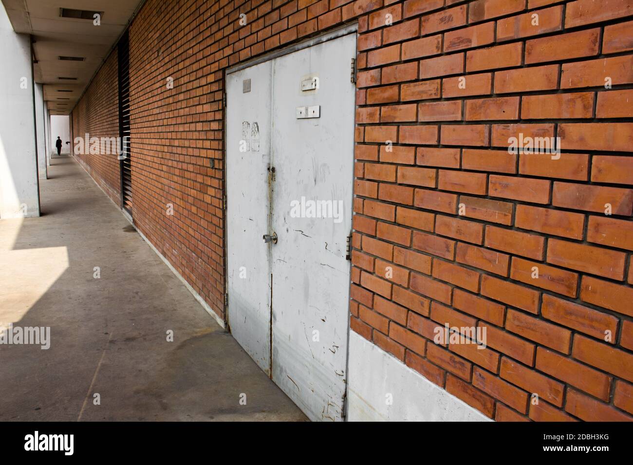 Shutter door still inside the factory security Stock Photo - Alamy