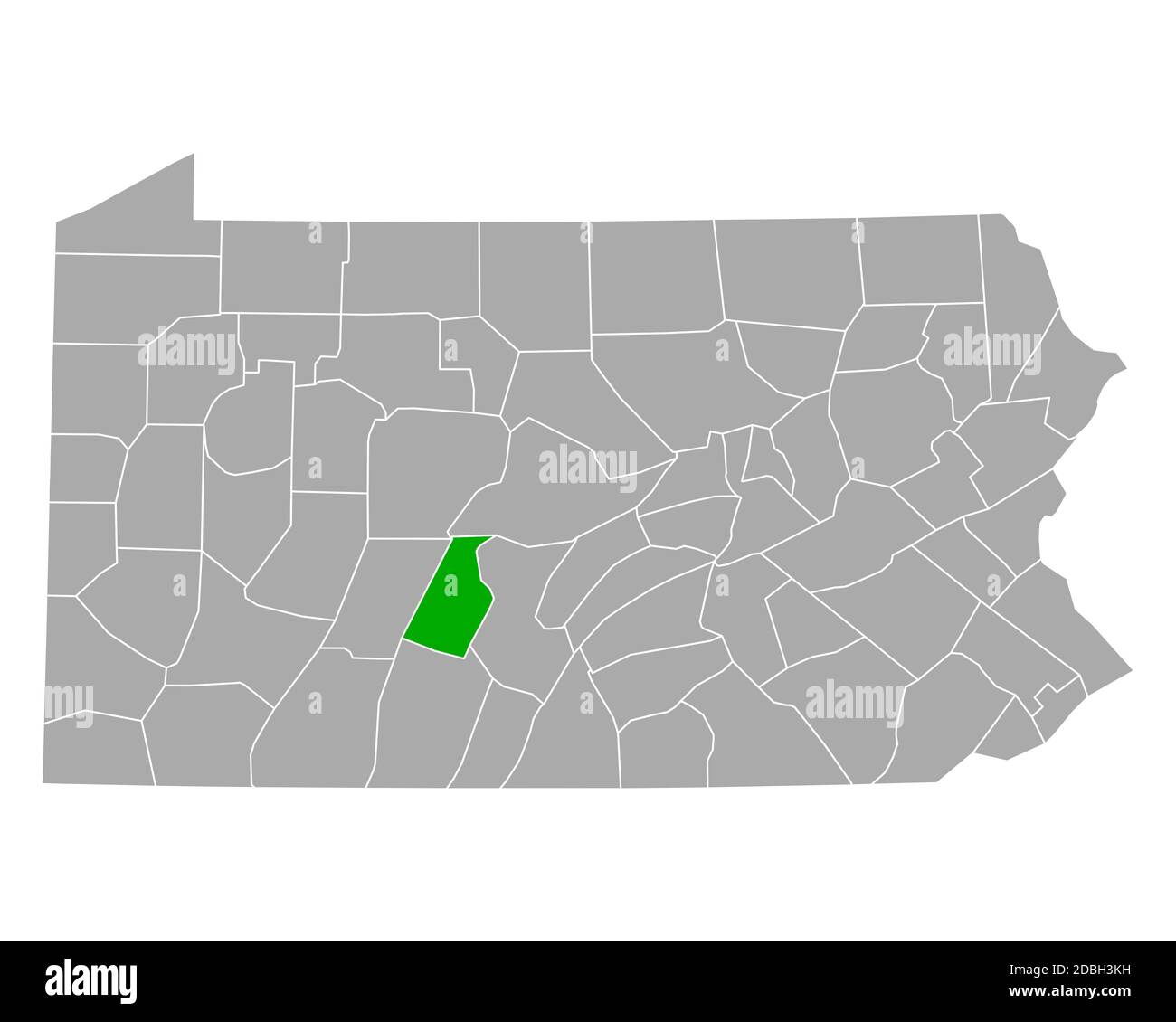 Blair county map hi-res stock photography and images - Alamy