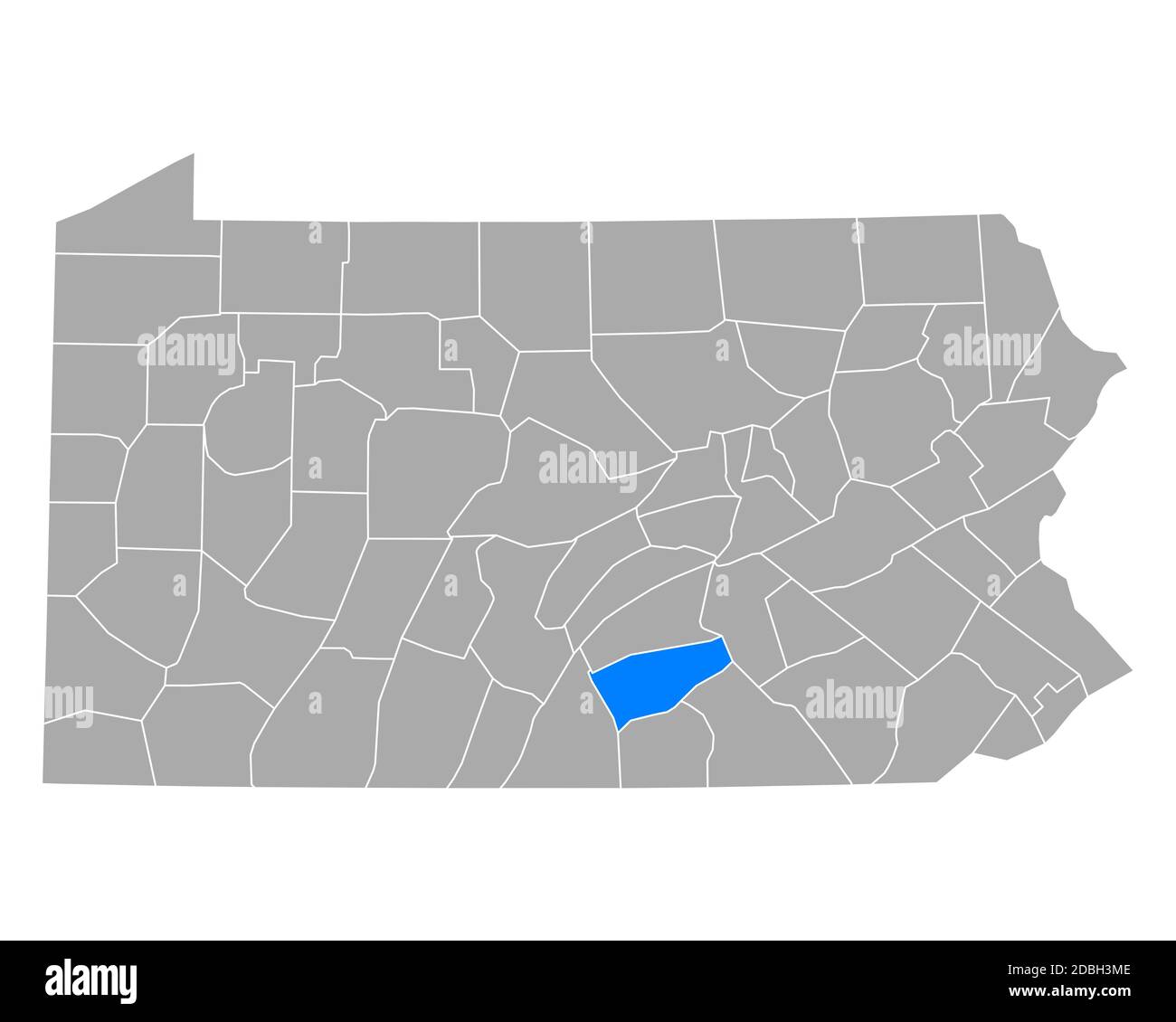 Map of Cumberland in Pennsylvania Stock Photo - Alamy