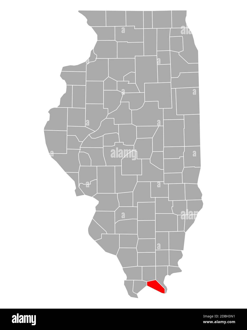 Map Of Massac County Illinois