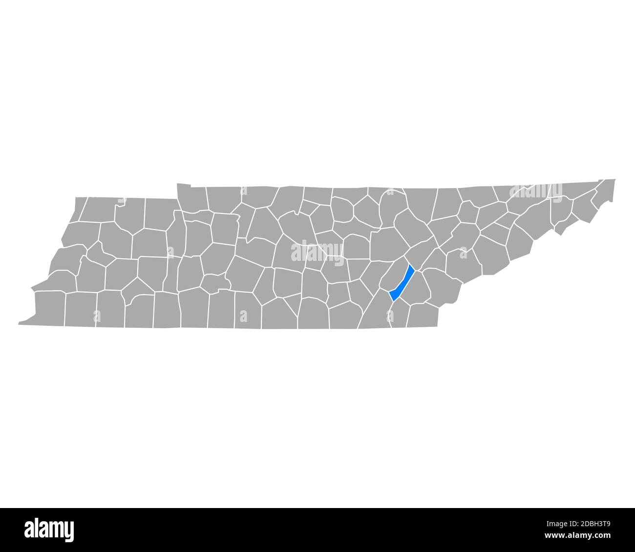 Map of Meigs in Tennessee Stock Photo - Alamy