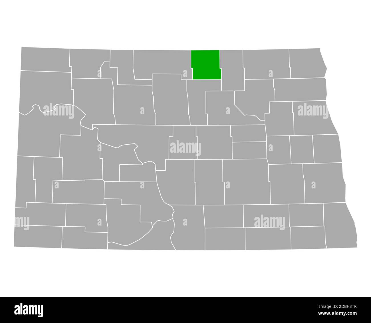 Map of Rolette in North Dakota Stock Photo - Alamy