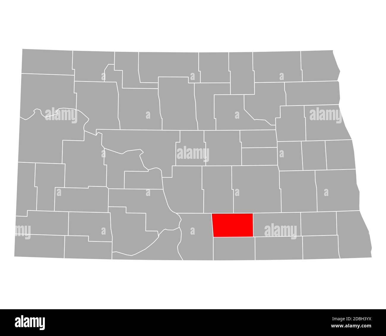 Logan north dakota map hi-res stock photography and images - Alamy