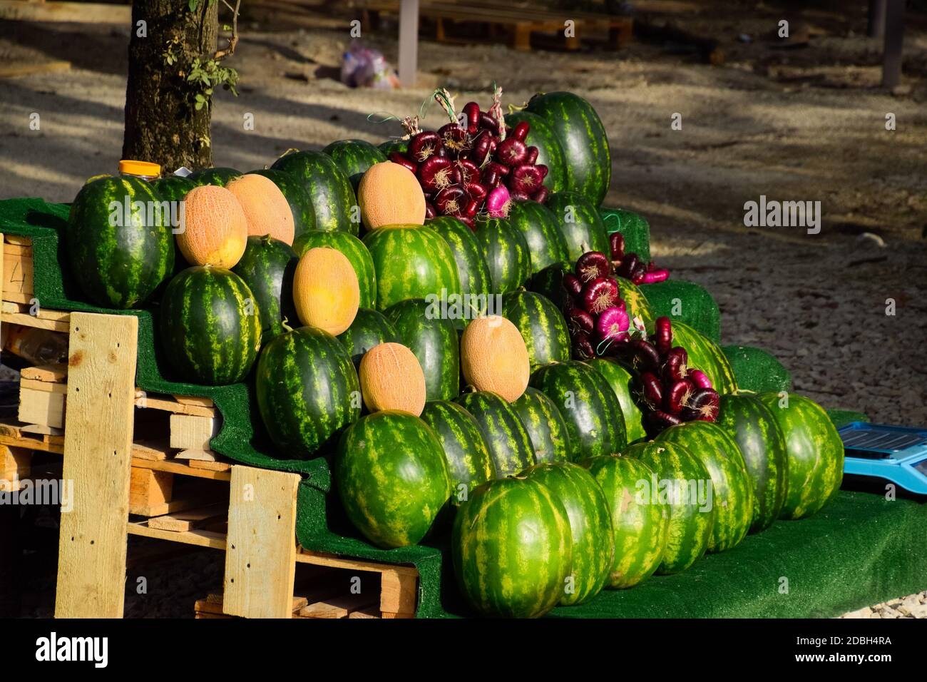 Watermelon selling roadside hi-res stock photography and images - Alamy