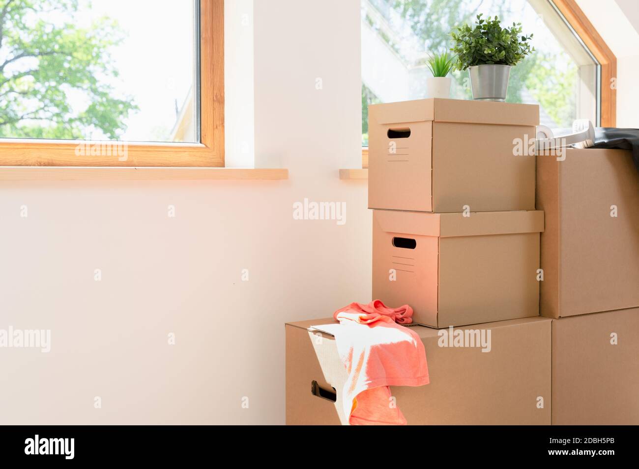 Attic room storage boxes hi-res stock photography and images - Alamy