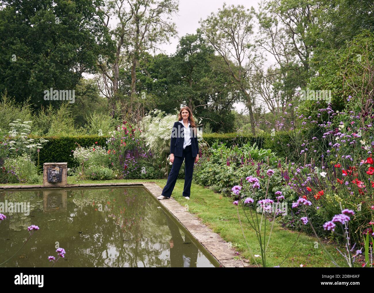 Interior designer Flora Soames photographed at her Wiltshire home ...