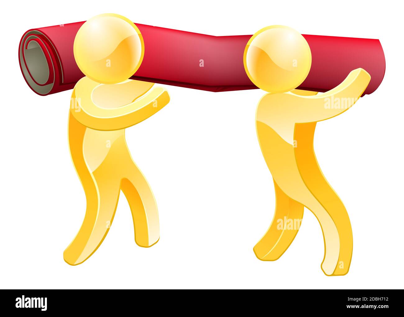 Cartoon Carpet Roll High Resolution Stock Photography and Images - Alamy