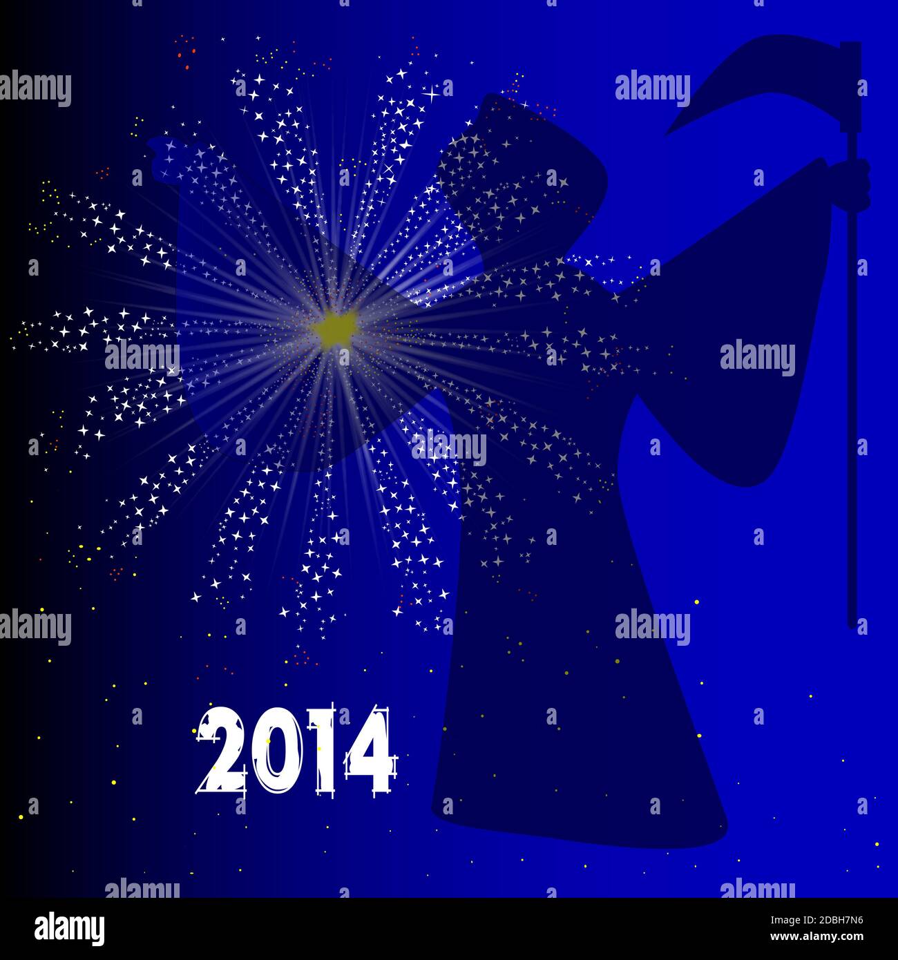 Old father time with hour glass and scythe isolated over white Stock ...