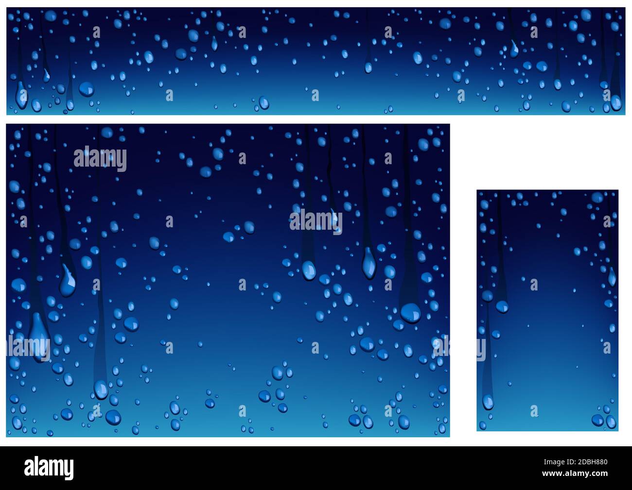 Water drops background Cut Out Stock Images & Pictures - Alamy