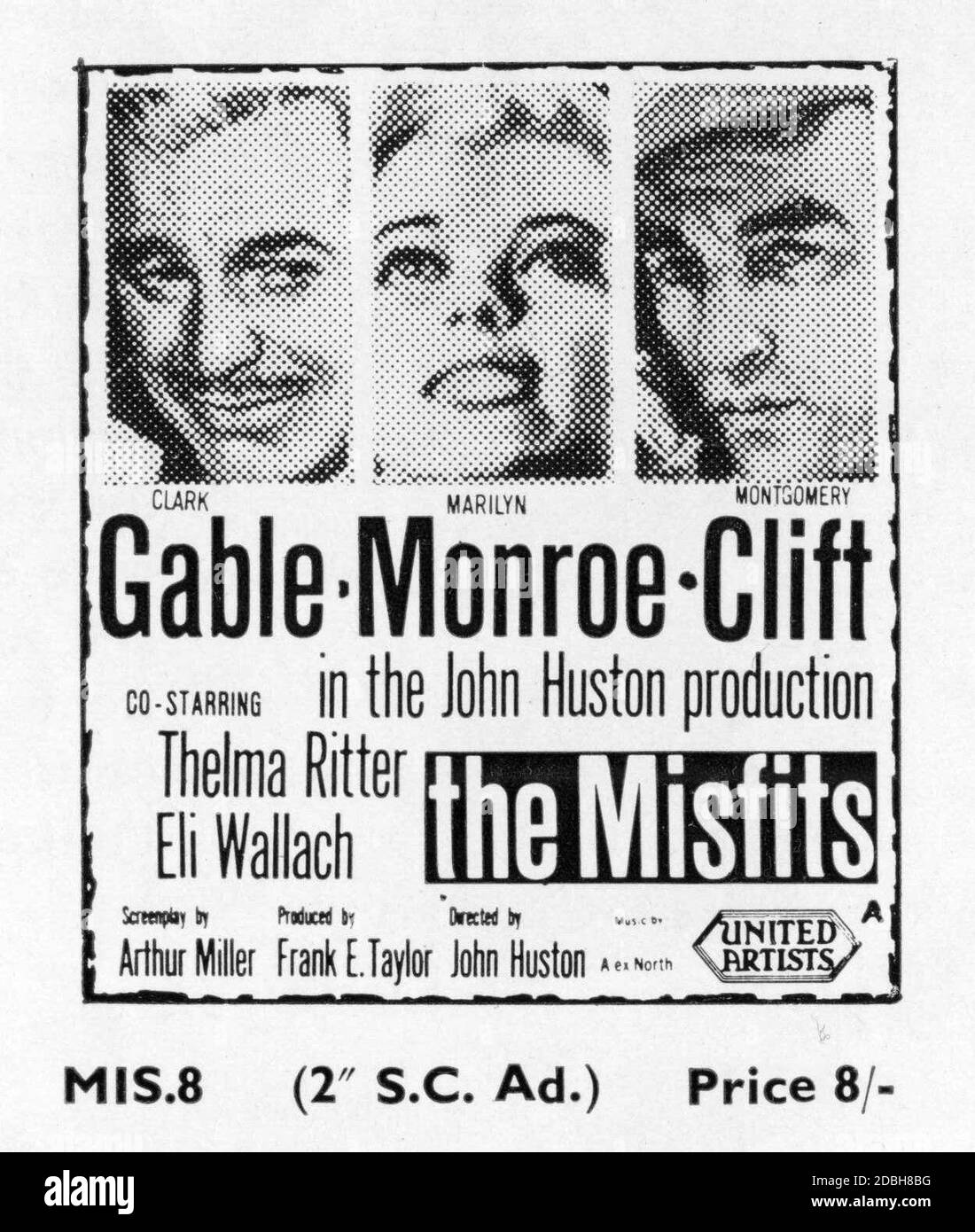 The Misfits 1961 Poster
