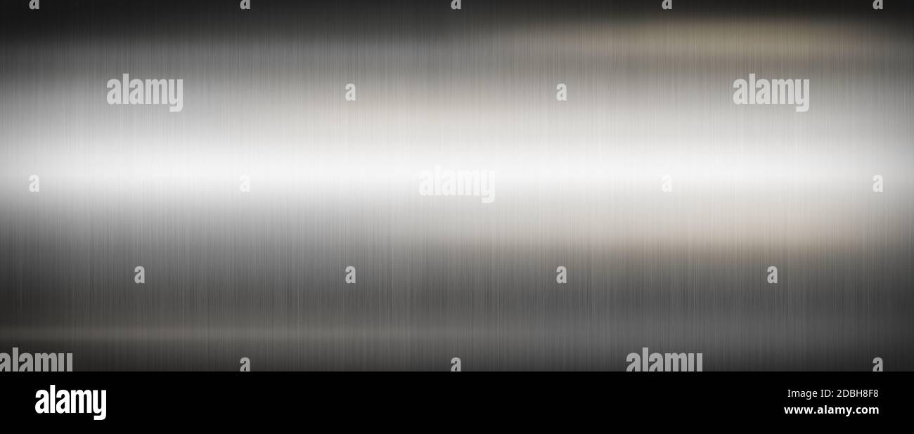 Silver brushed metal. Banner background texture wallpaper Stock Photo ...