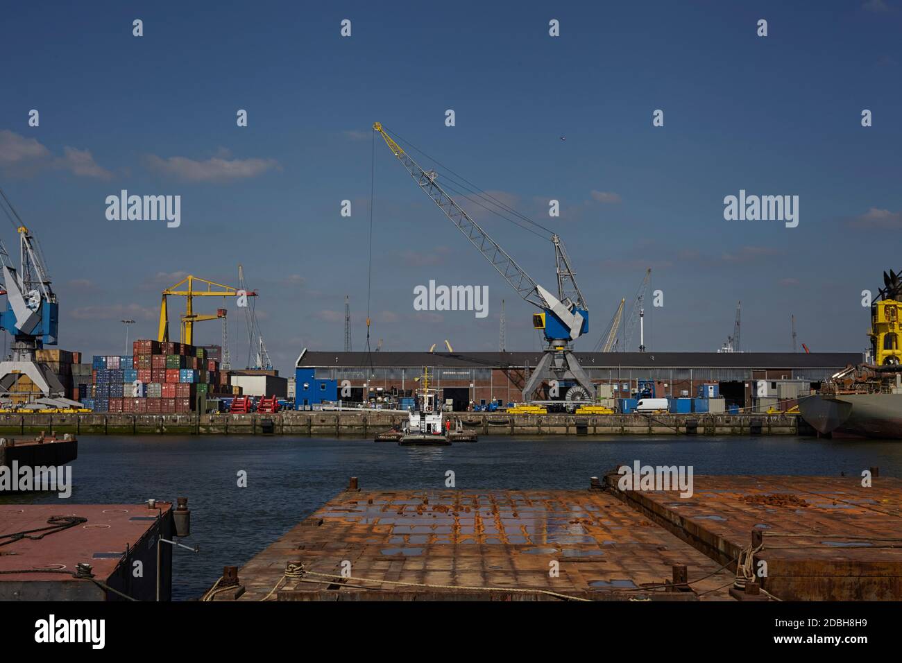 Cargo port of Rotterdam, the largest port in the Netherlands and Europa ...