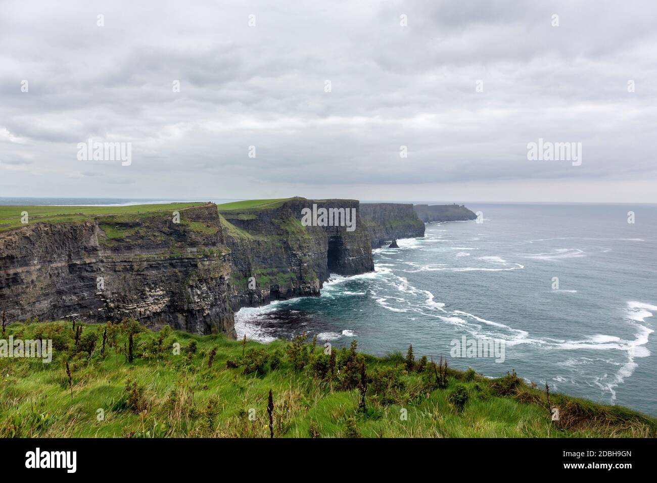 Ireland countryside tourist attraction in County Clare. The Cliffs of ...