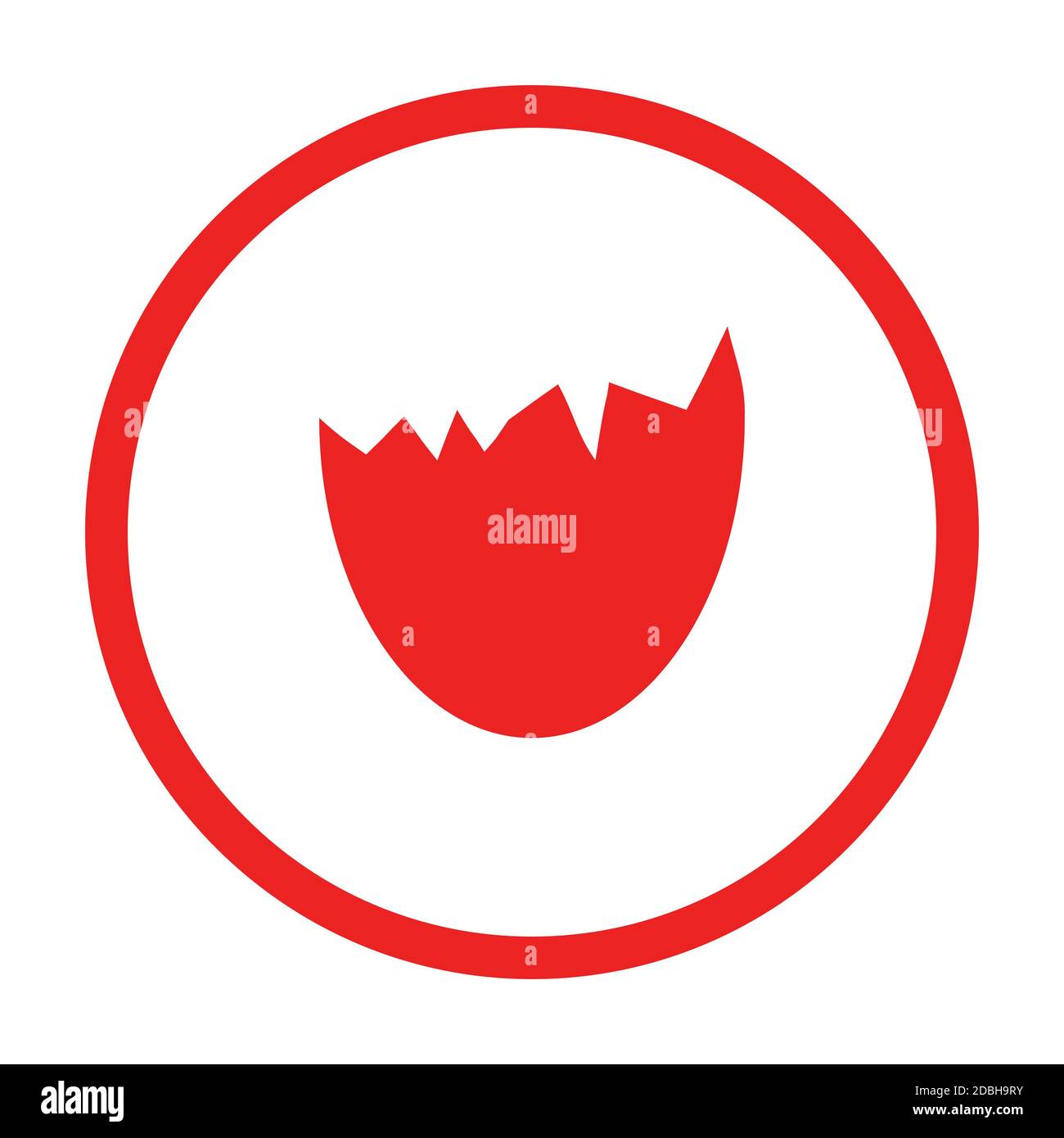 Egg shell and circle Stock Photo - Alamy