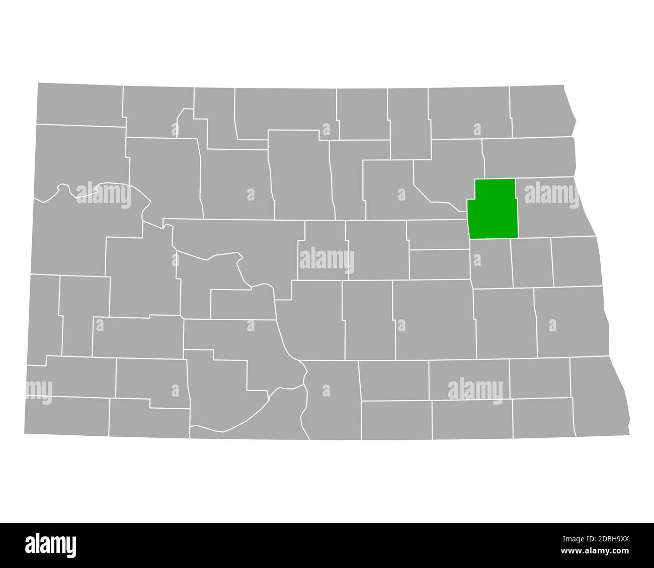 Map of Nelson in North Dakota Stock Photo - Alamy