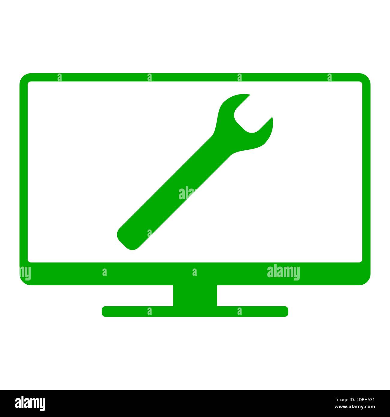 Wrench and screen Stock Photo - Alamy